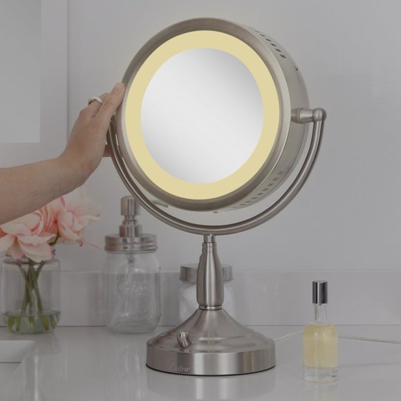 None | Hair | 1 Inch Round Ring Lighted Dualsided Beauty Makeup Mirror ...